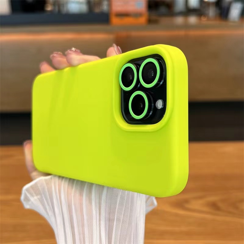 Firefly Rose Pink Liquid Silicone Lens Protection Phone Case Compatible ...