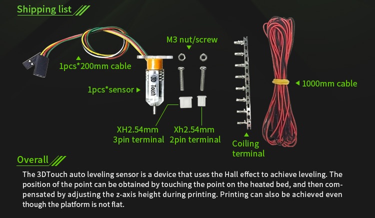 3D Touch set Auto Leveling Sensor Auto Bed Leveling Sensor BLTouch For 3D Printers Improve ...