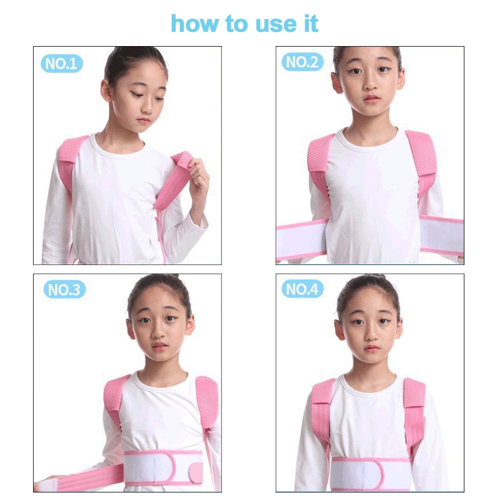 Pediatric Back Posture Corrector Brace Baby Back Shoulder Support Belt ...