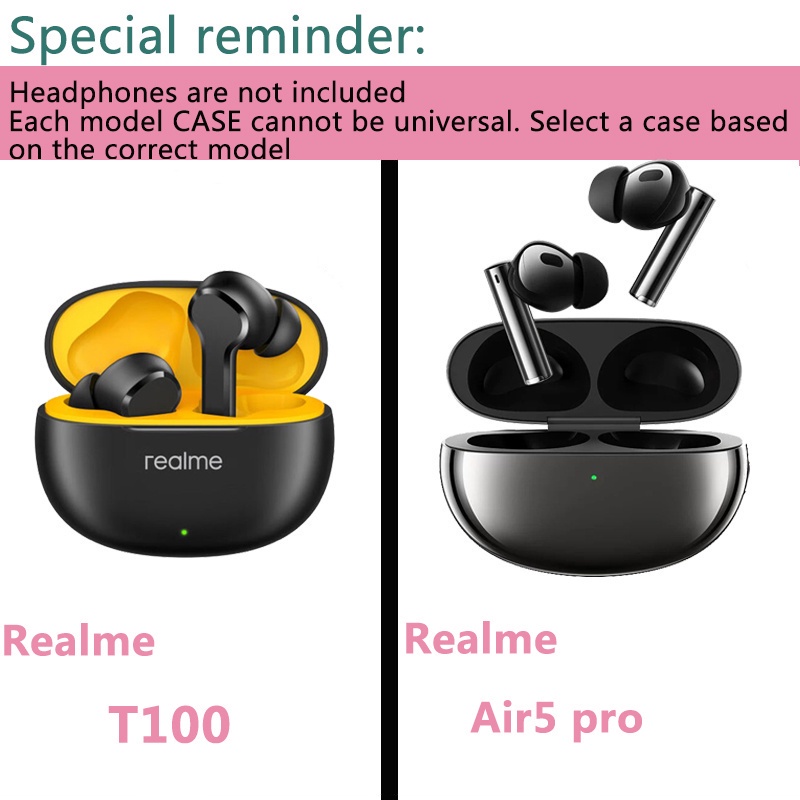 RT26 Realme buds T100 CASE / Realme buds AIR5 PRO case Dust-proof ...