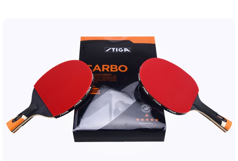 Original STIGA 6-Star Table Tennis Racket 5+2 Carbon Ping Pong Paddle ...