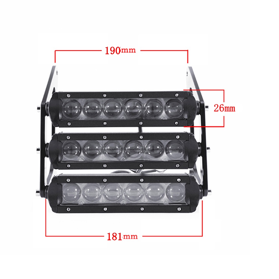 Motorcycle Headlights 54W 12V 3400LM LED Modified three-layer Front ...