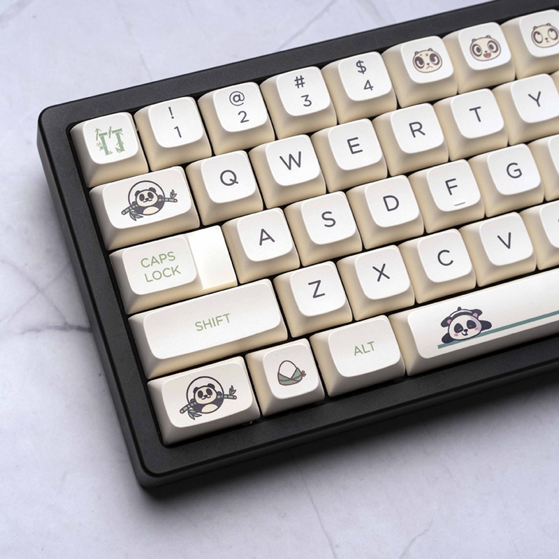 Panda Theme 133 Keys XDA Profile PBT Keycaps fit Gaming Keyboards ...
