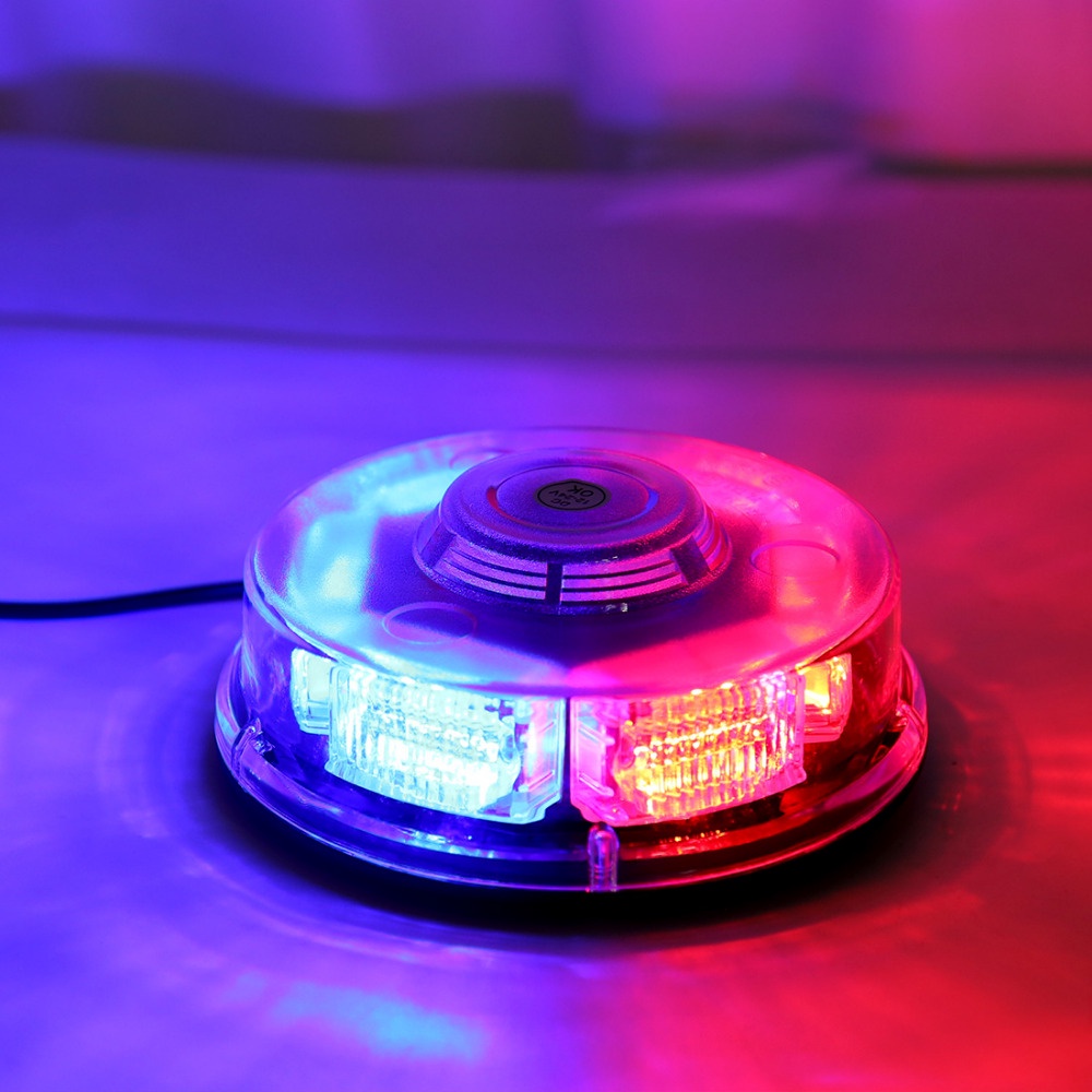 Police Light Flashing Beacon Strobe Alarm Signal LED Roof Warning ...