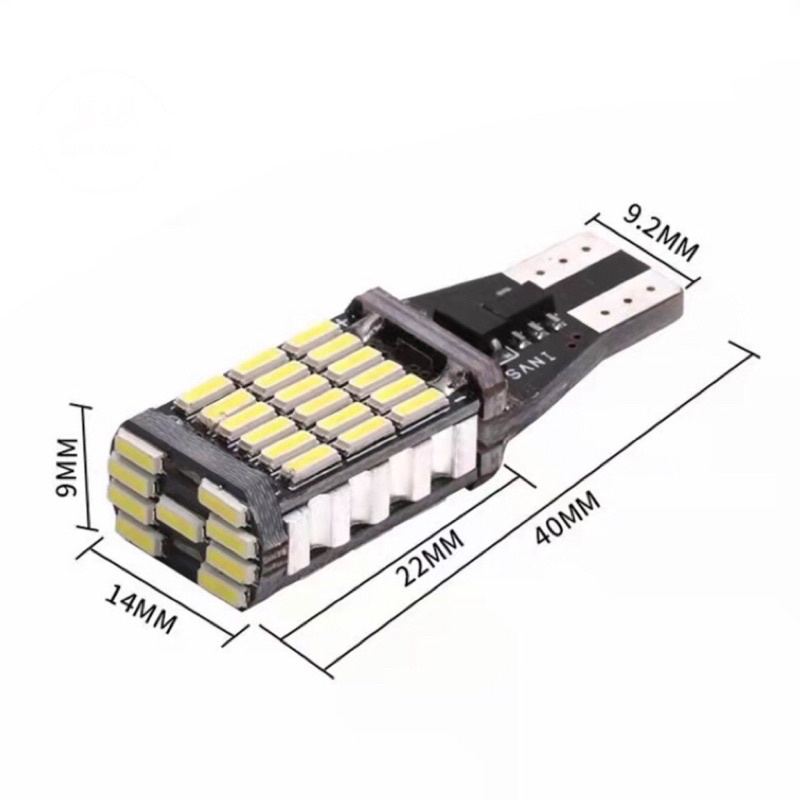 Led Turn Signal Light Peanut Bulb 45 Chips T10/T15 Terminal Bright Eyes ...