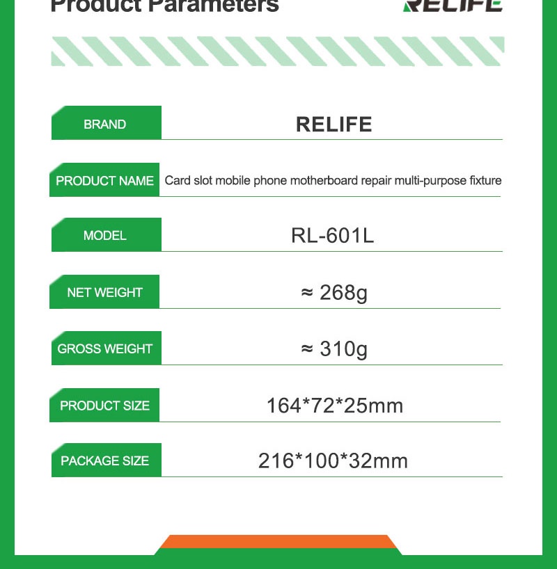 RELIFE RL-601L RL-601LMini Plus Universal Fixture Card Slot Mobile ...