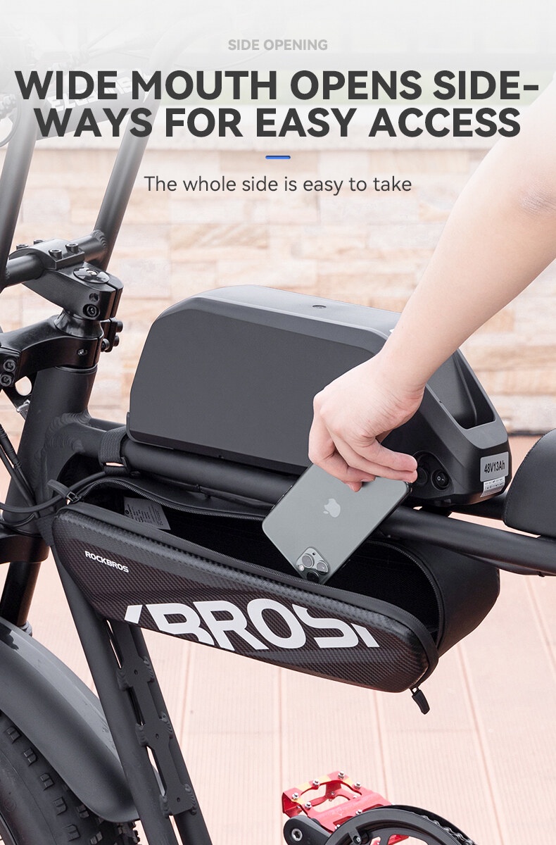 ROCKBROS Bike Bag Super73 Electric Bike Frame Bags Waterproof Large ...