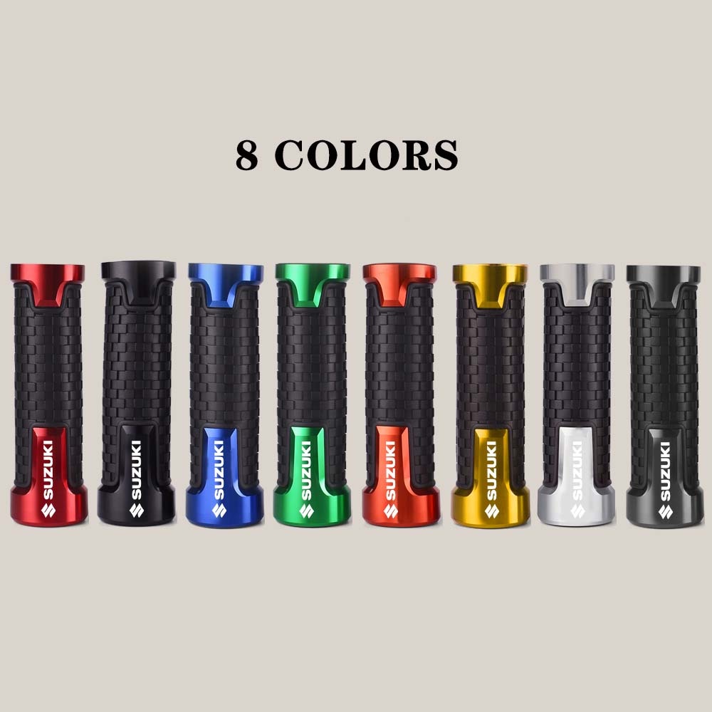 For SUZUKI Hand Grips Universal Motorcycle Handle Grip Handlebar Grips ...