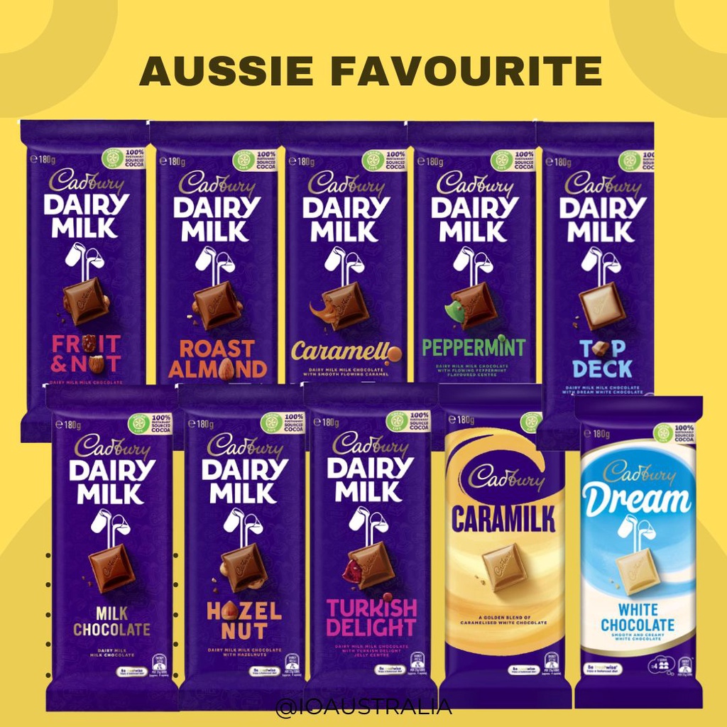Cadbury Dairy Milk Chocolate Block 180g | Shopee Philippines