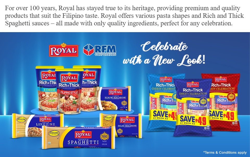 Royal Cheesy Celebration: Royal Spaghetti Pasta 800g + Royal 4Cheese ...
