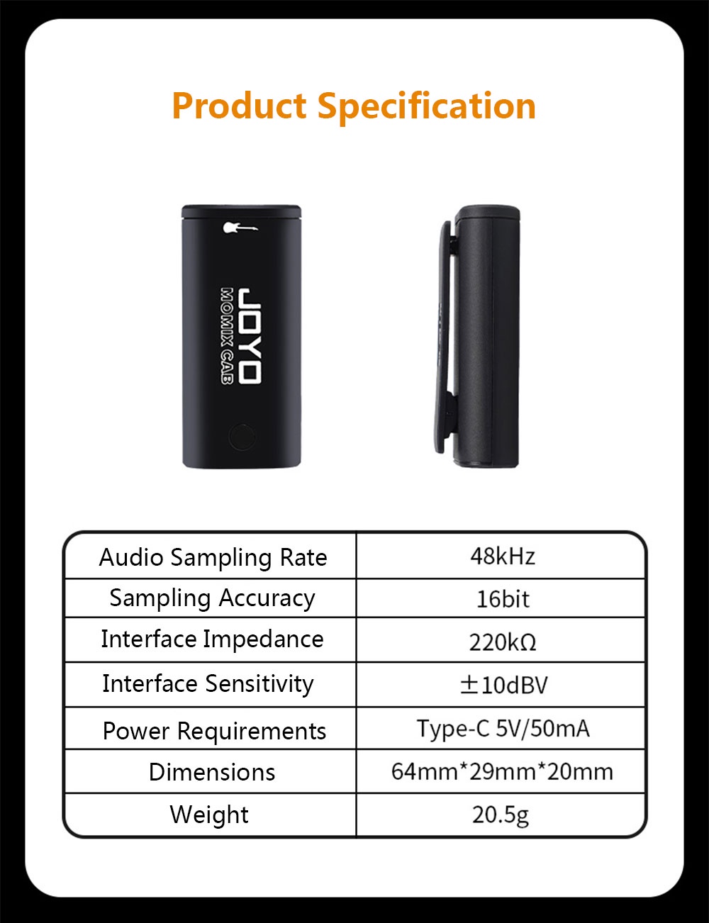 JOYO MOMIX CAB Mini Audio Mixer Guitar Recording Webcasting Live Stream ...
