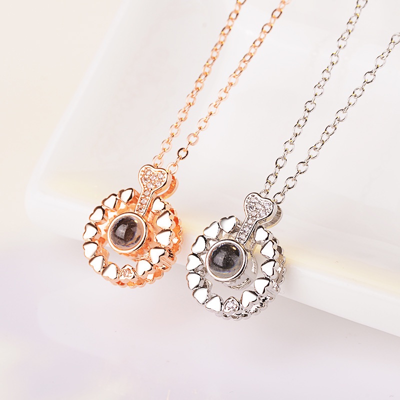 GA Jewelry Fashion Korean Jewelry Memory Love Projection Necklace ...