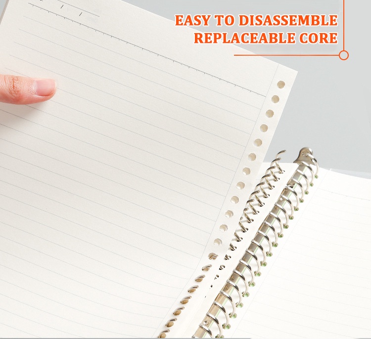 A4/B5/A5 Loose Leaf Refill Binder Notebook Blank/Line/Grid/Cornell ...