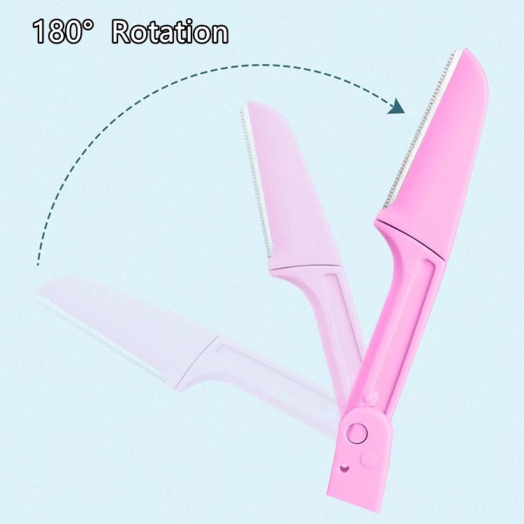Eyebrow Razor Safe Folding Portable Eyebrow Trimmer Foldable Epilator ...