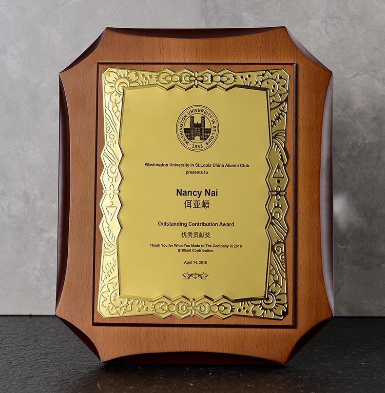 Creative Custom Lace Aluminum Plate Wooden Plaque Certificate of Honor ...