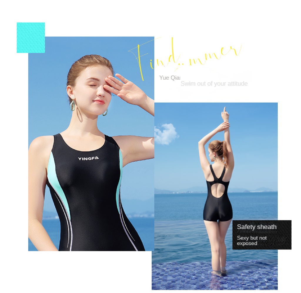 2023 YINGFA Women Bathing Suit Sport Surf Suit Girls One Piece Swimsuit ...