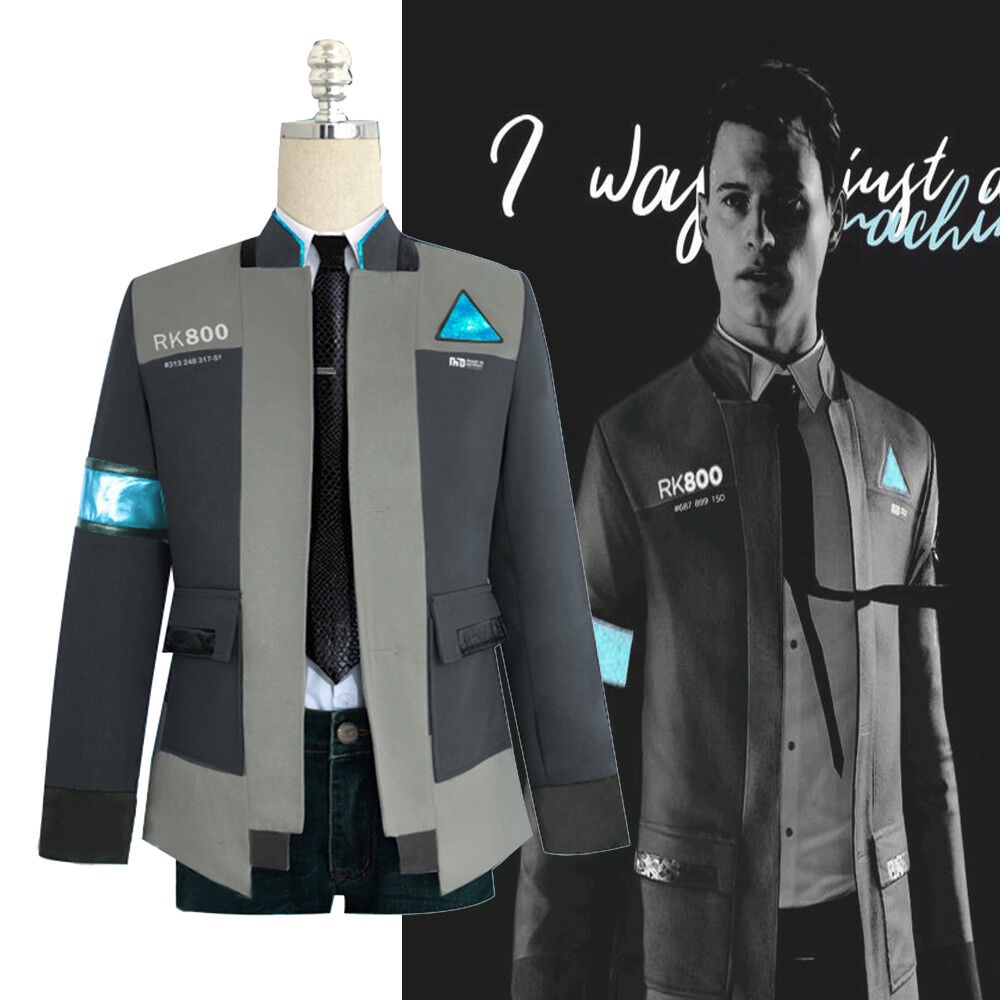 Detroit Become Premium Human Rk800 Connor Cosplay Costume Complete ...