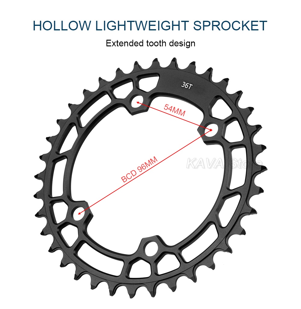 96BCD MTB Chainring Mountain Bike BCD 96mm 32T 34T Crown 26T-36T ...