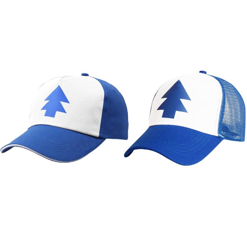 Dipper Falls Gravity Pine Tree Parent-child Baseball Cap Hat Blue Sun ...