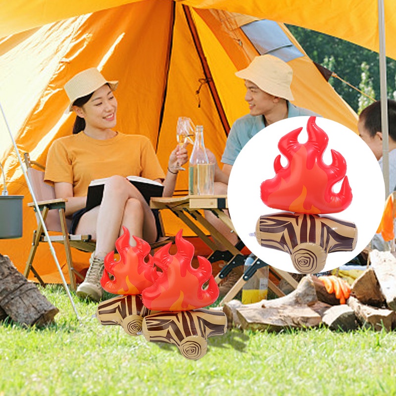 Vivid Fire Flame Model Balloon / Garden Yard Bedroom Decoration ...