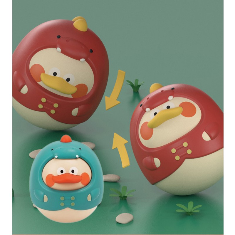 And Fun Educational Infant Toy Big Wobbly Duck With Design Dinosaur ...