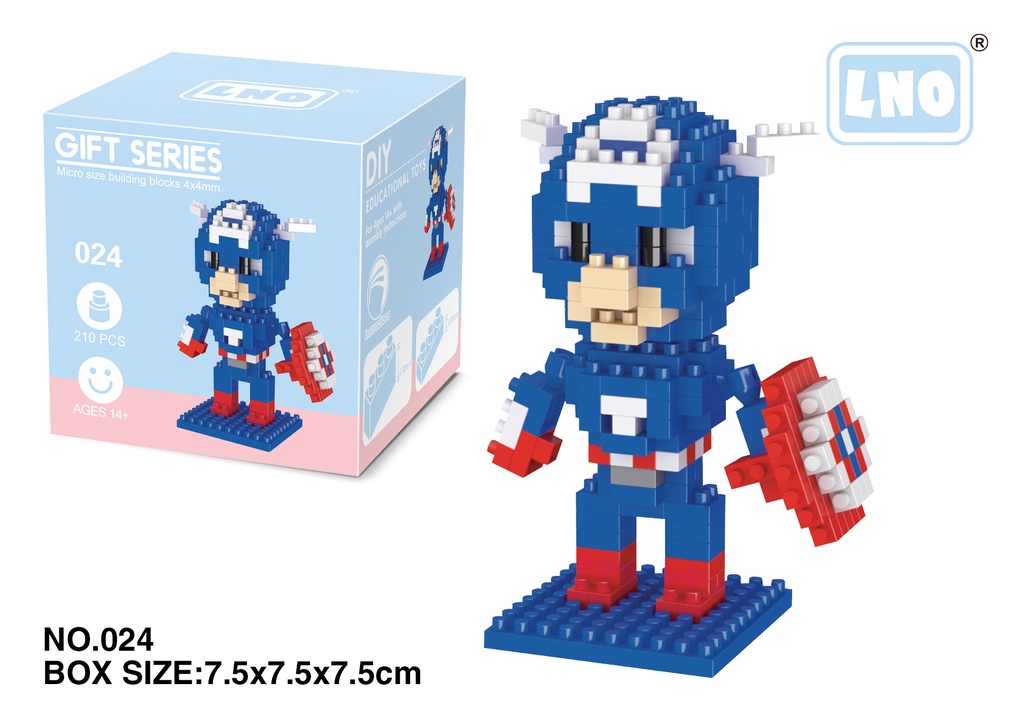 Anime Building Blocks Iron Man Thor Hulk Spider-Man Captain America ...