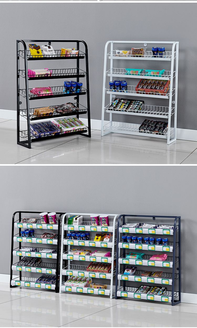 Small Shelf in Front of Cashier Shelf Convenience Store Supermarket ...