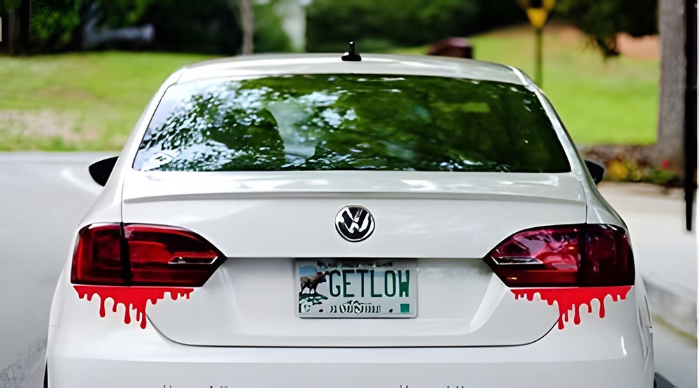2PCS Horror Blood Drop Graphic Car Sticker For BMW Mercedes-Benz Modern ...