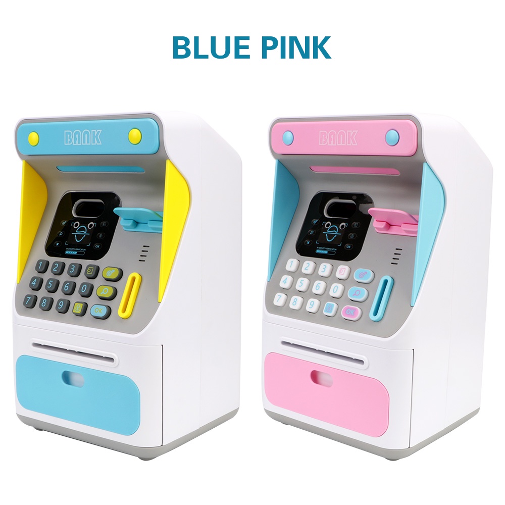 Bank saving box alkansya with lock Children ATM Automatic Accessory ...