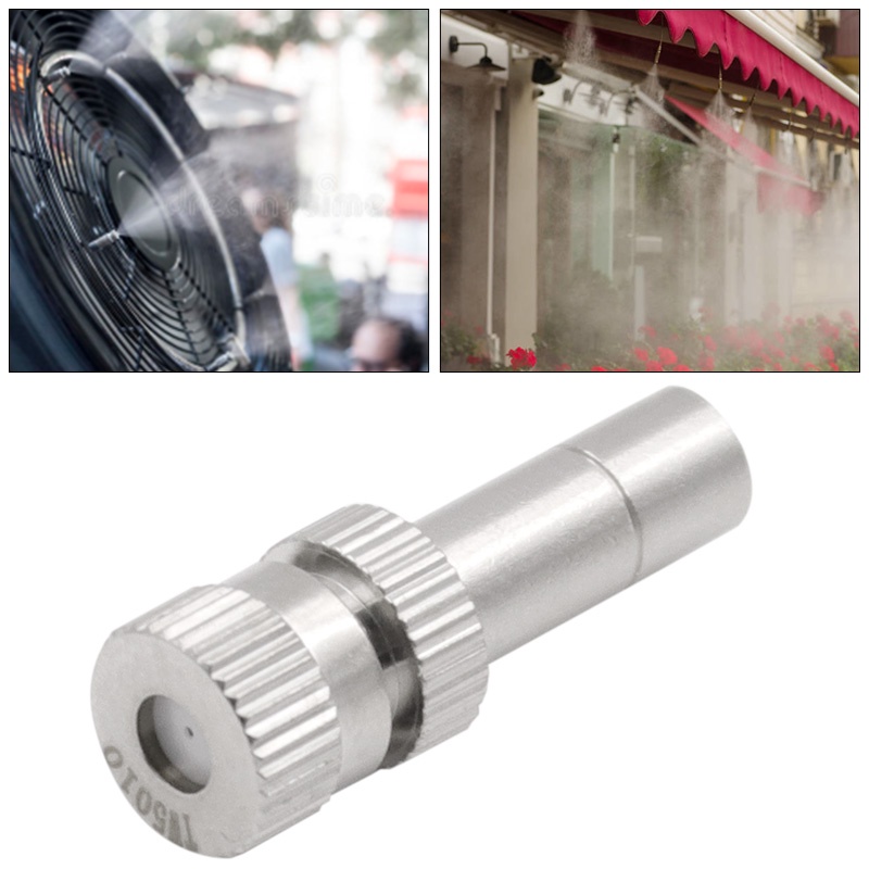 Push-in Low pressure atomizing nozzle 0.15-0.8mm Misting Fogging Spray Sprinkler water pressure ...