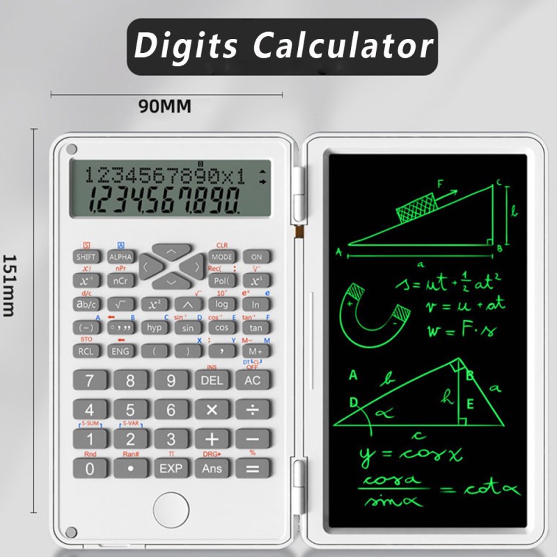 Foldable Digits Calculator 6 Inch Scientific Digital Graphic Tablet LCD ...