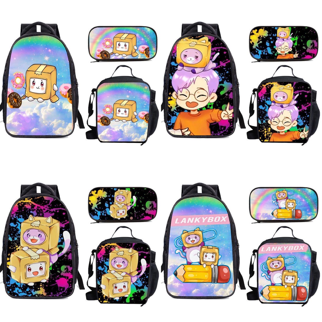 Stylish And Practical Lankybox Cartoon Bag Set For Everyday Use ...