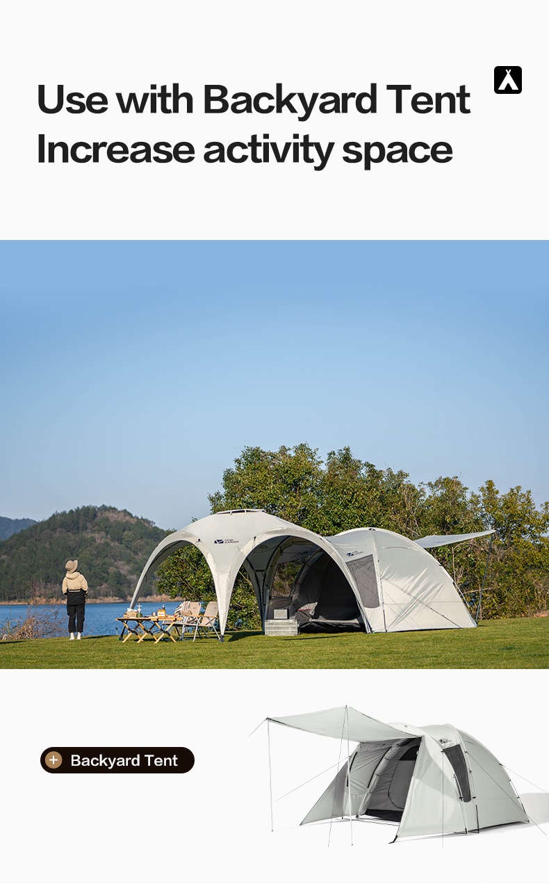 MOBI GARDEN Camping Sunshade Canopy Pavilion Vestibule Tent For ...