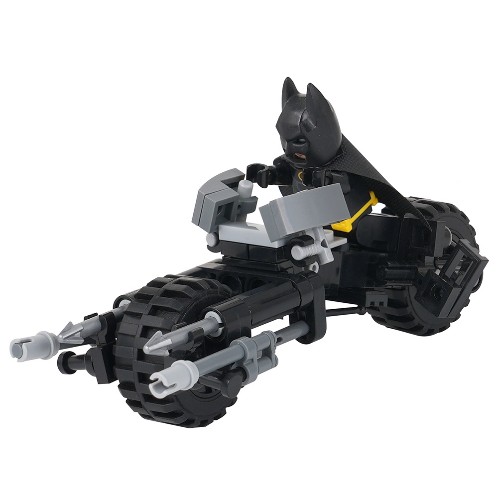 MOOXI Compatible With LEGO Creative Batman Bat Motorcycle 3D Model MOC ...