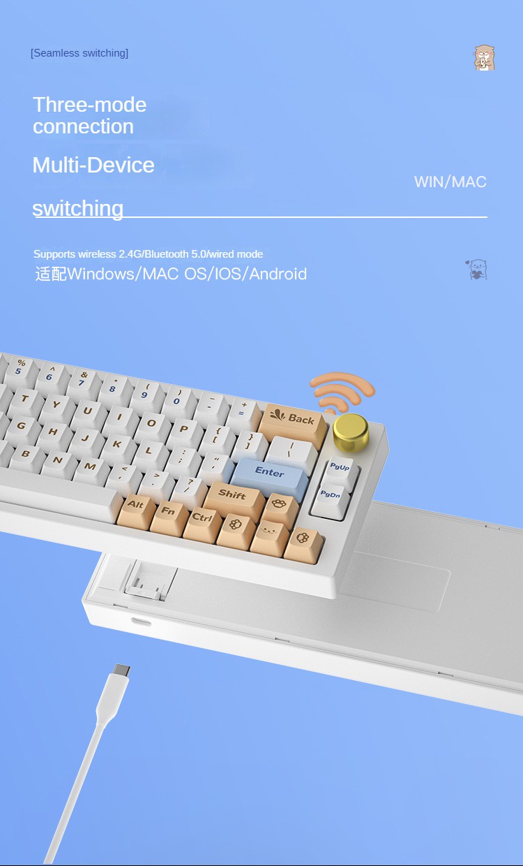 2023 New! Lychee G66 Brass plate Mechanical Keyboard Gasket mounted ...