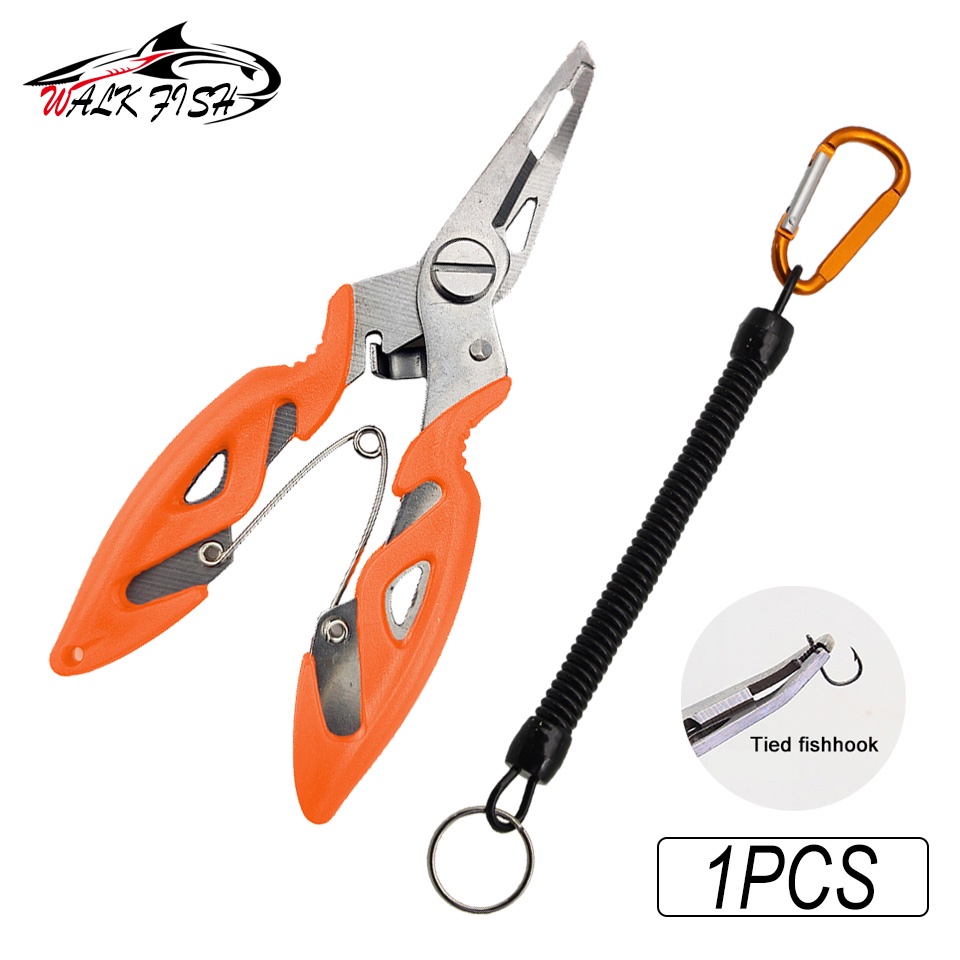 WALK FISH Fishing Pliers Stainless Steel Multifunction Fish Tongs ...