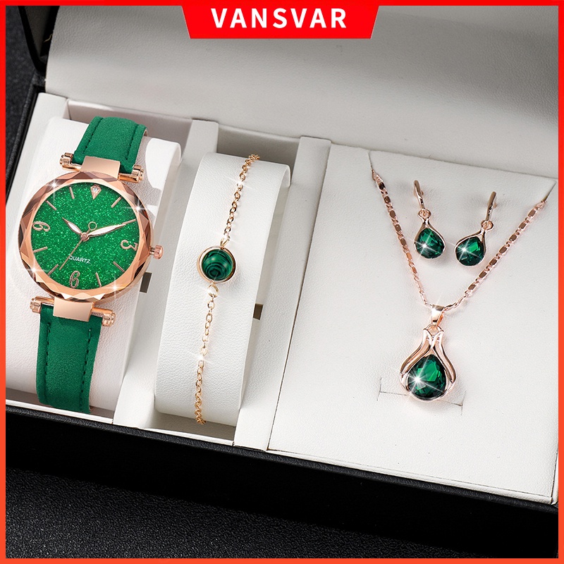 Fashion Starry Sky Women Watches Leather Band Quartz Watch Jewelry Set ... Fashion Starry Sky Women Watches Leather Band Quartz Watch Jewelry Set ...