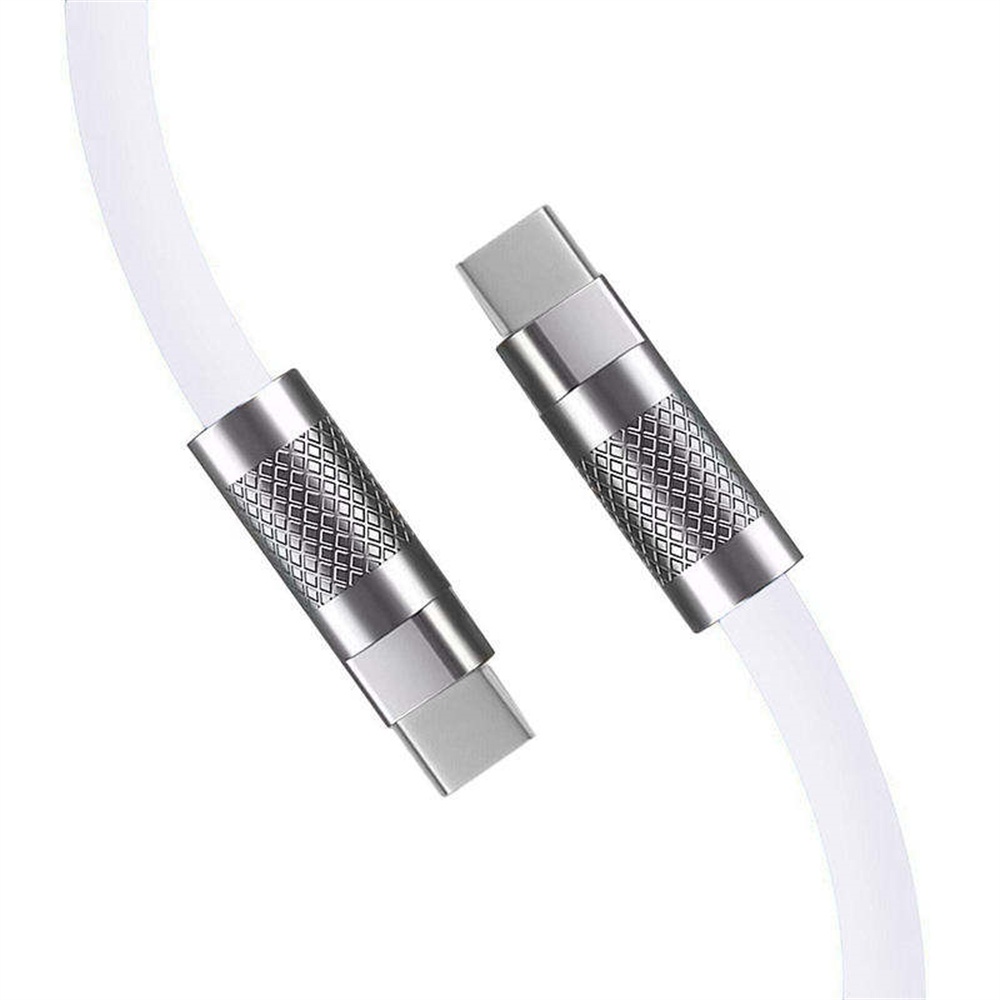 Zinc Alloy 120W Liquid Silicone Wire Quick Charger Cord 6A Super Fast ...