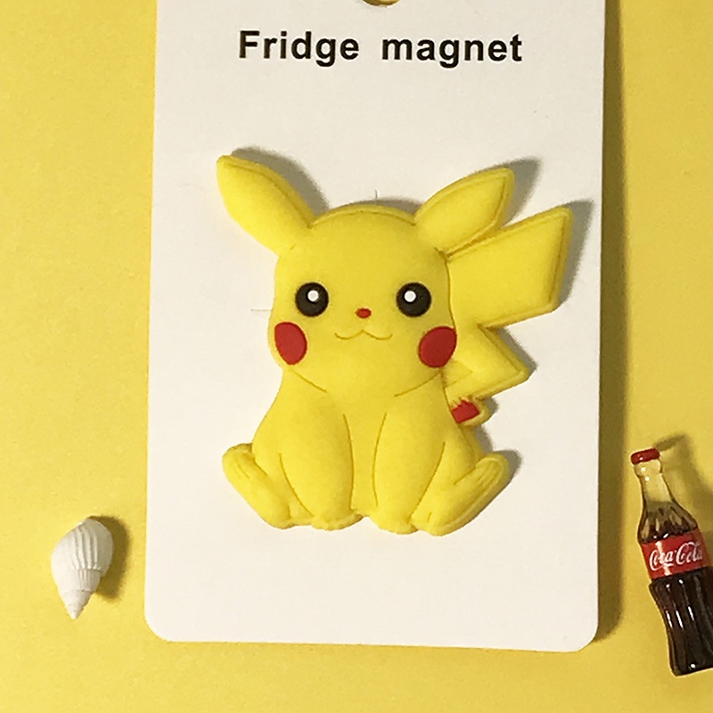 Pokemon Silicone Three-dimensional Pikachu Refrigerator Magnet Anime ...