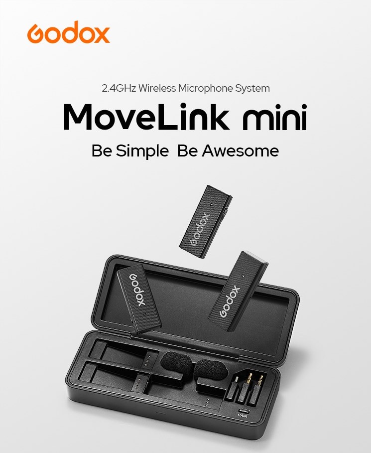Godox MoveLink Mini LT UC Wireless Microphone 2.4GHz Transmitter ...