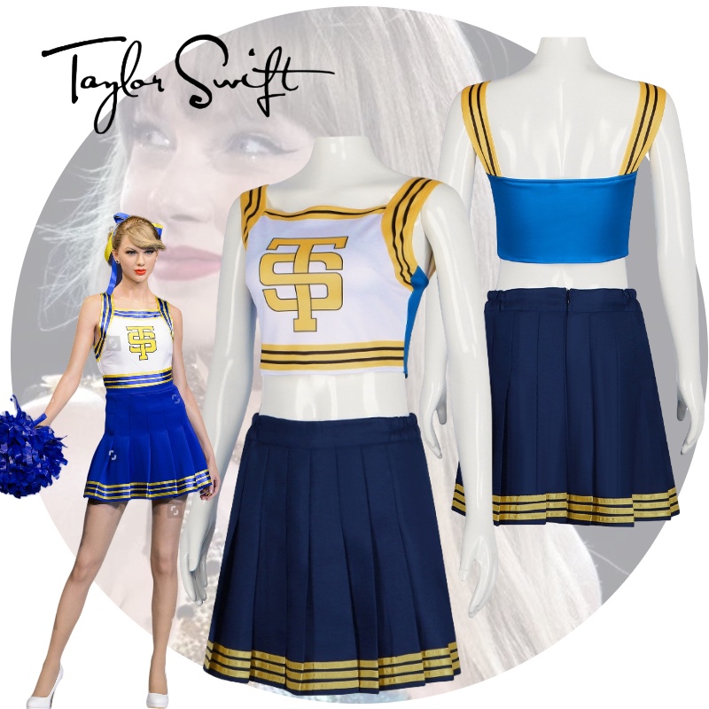 Dada Trendy Sweet Taylor Swift Cheerleader Ensemble For Jazz Dance ...