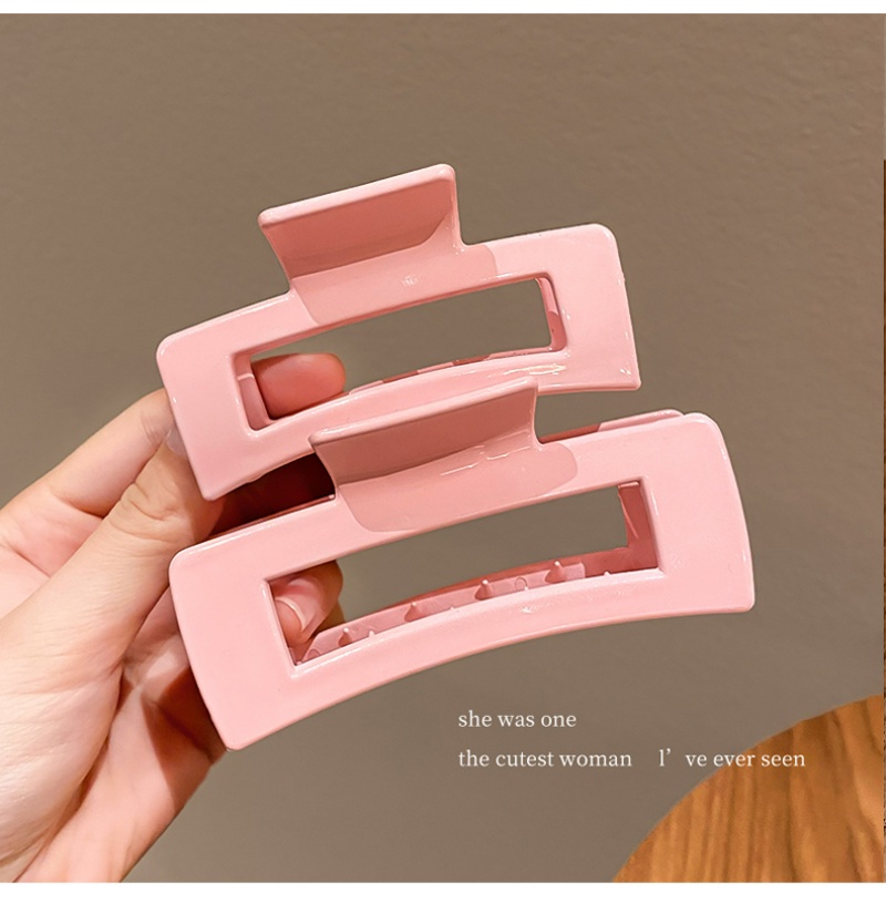 Pink Acrylic Sweet Girls Clips Hair Clip Back Head Hairpin Grips Hair ...