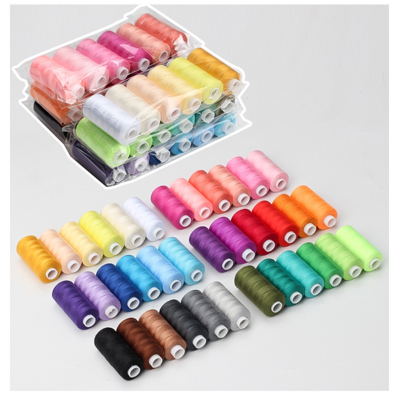 6Pcs/Set Household Multi-color 402 Sewing Thread 6-axis Manual Sewing ...