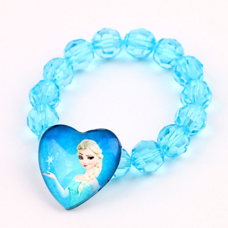 Frozen Elsa Princess Anna Kids Cartoon Necklace Bracelet Set Action ...