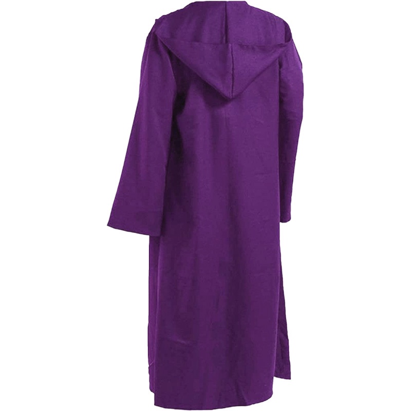 Adult Star Wars Cloak Tunic Hooded Robe Knight Cosplay Costume Wizard ...
