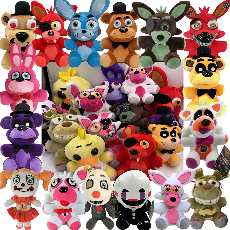 25cm FNAF Plush Toys Five Night At Freddy Bear Bonnie Chica Baby ...
