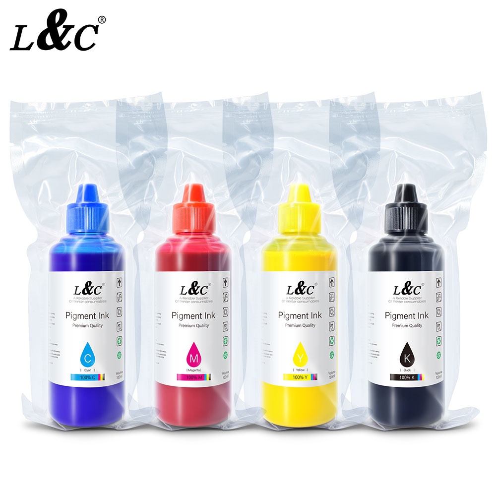 L&C Pigment Ink For Epson Universal 100ml Waterproof Ink Pigment Ink ...