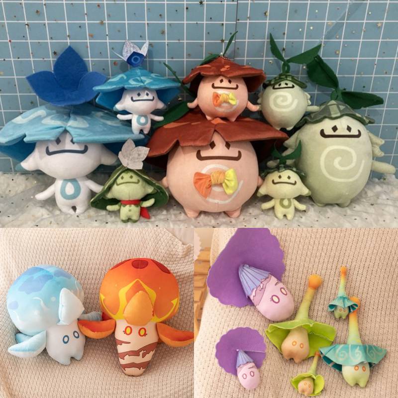 Anime Genshin Plush Floating Hydro Fungus Plush Toy Fire Fungi Doll ...
