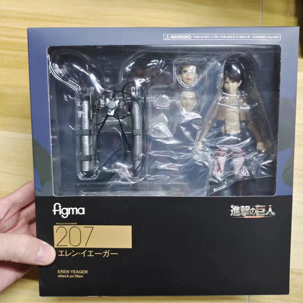 Nendoroid Attack on Titan Figma Action Figure 207 Eren Jaeger 203 ...