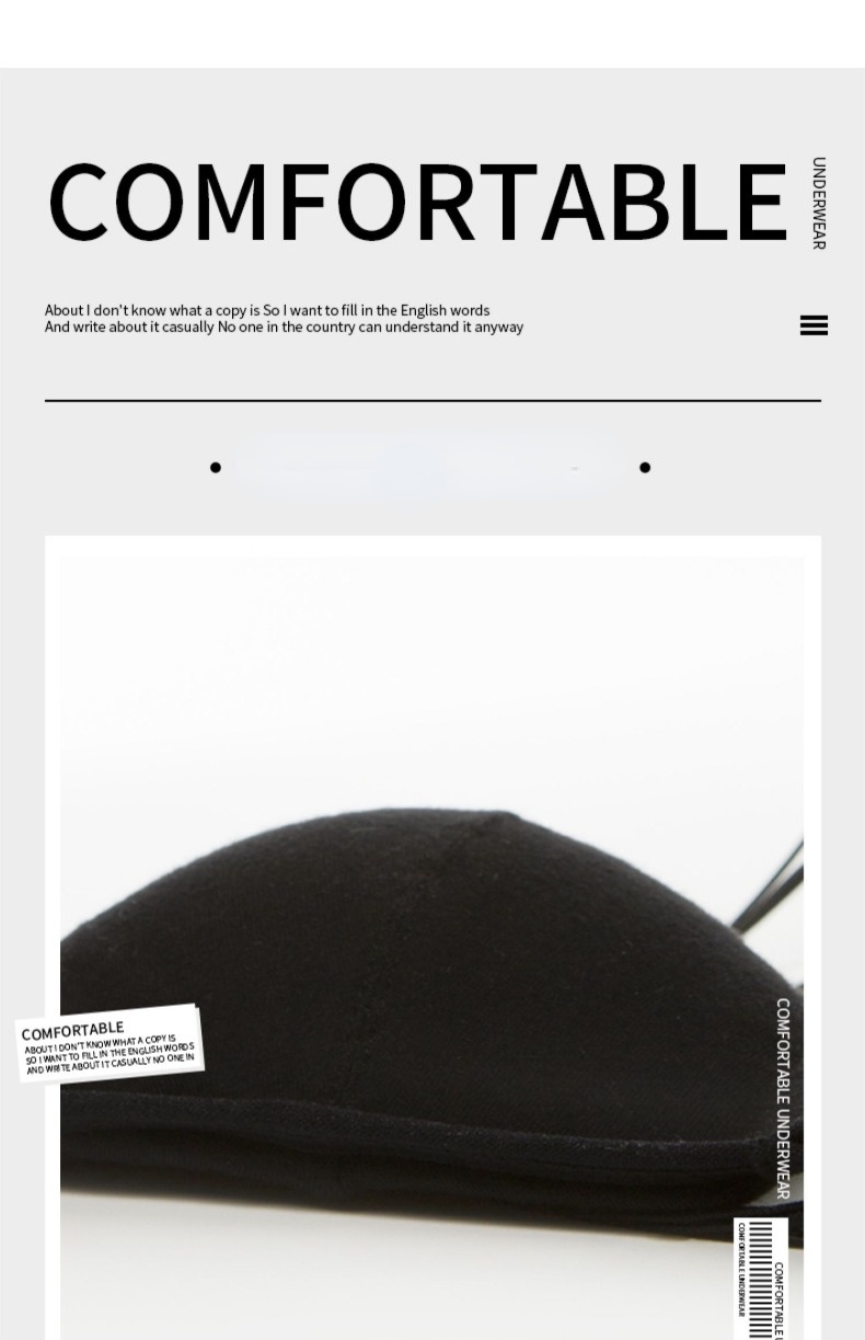 Beautiful back front button bra thin steel ring bra French triangle cup ...